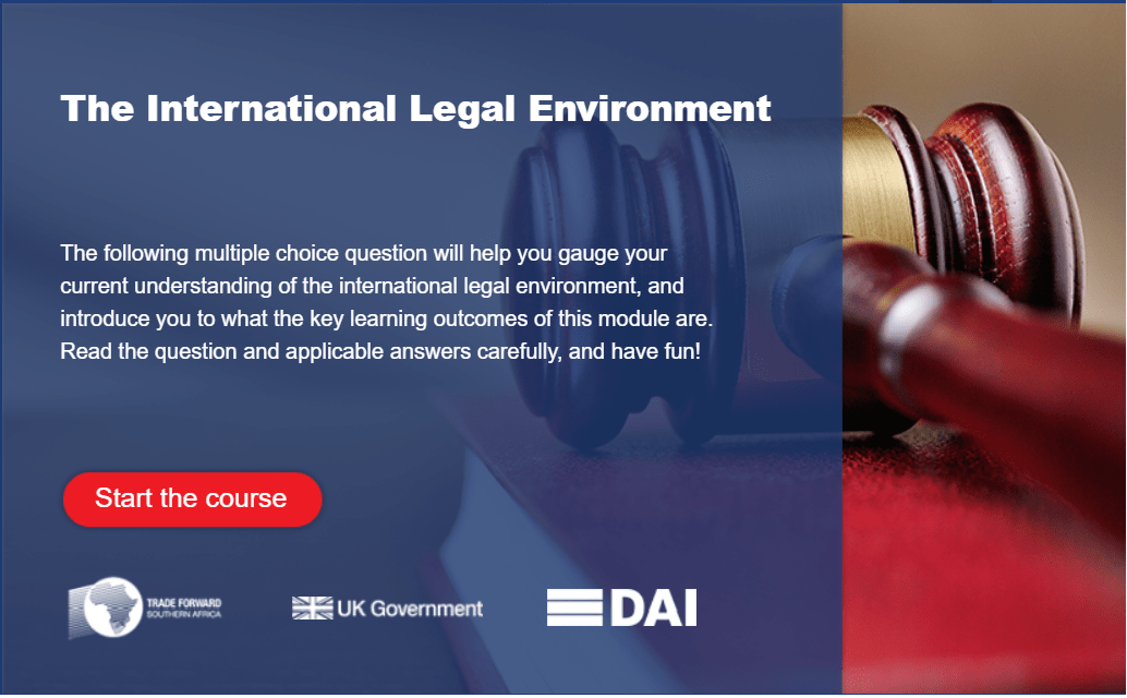 The International Legal Environment - CEFE CARIBBEAN